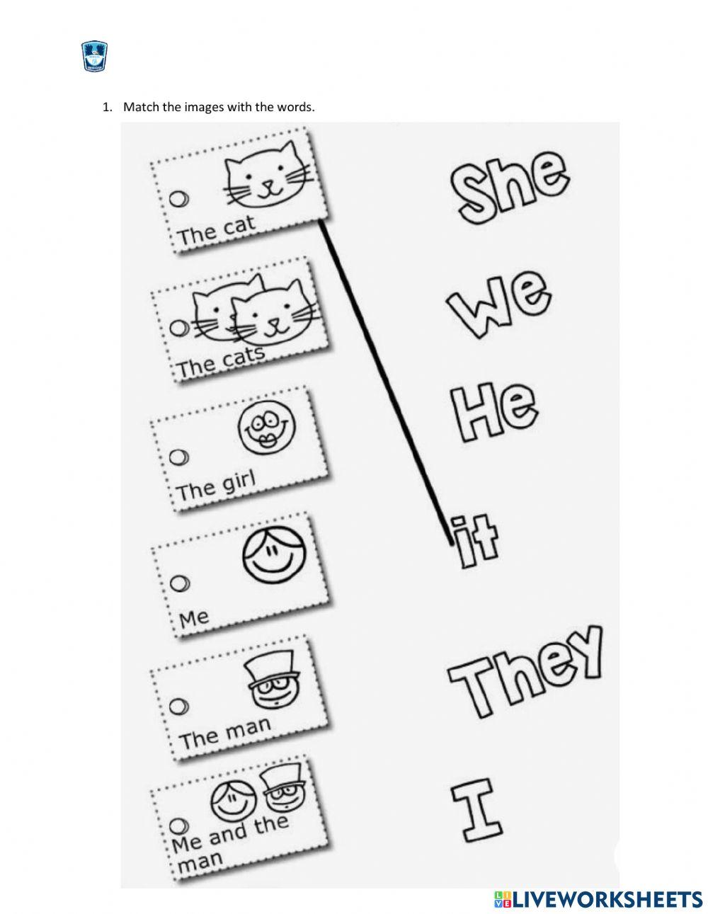 Personal Pronou… | Free Interactive Worksheets | 2937533