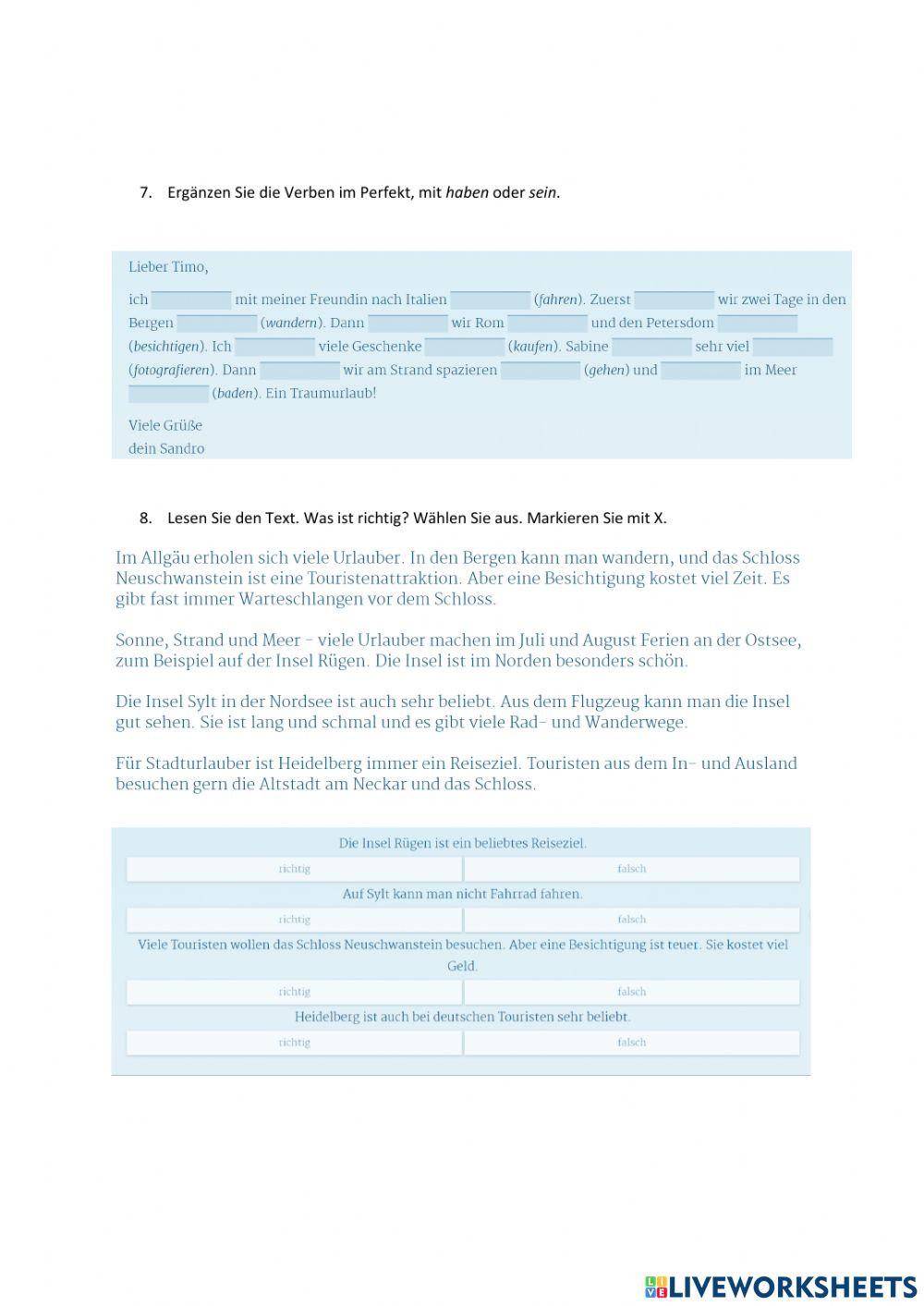 Studio Express A1 LE 9 Test online exercise for | Live Worksheets