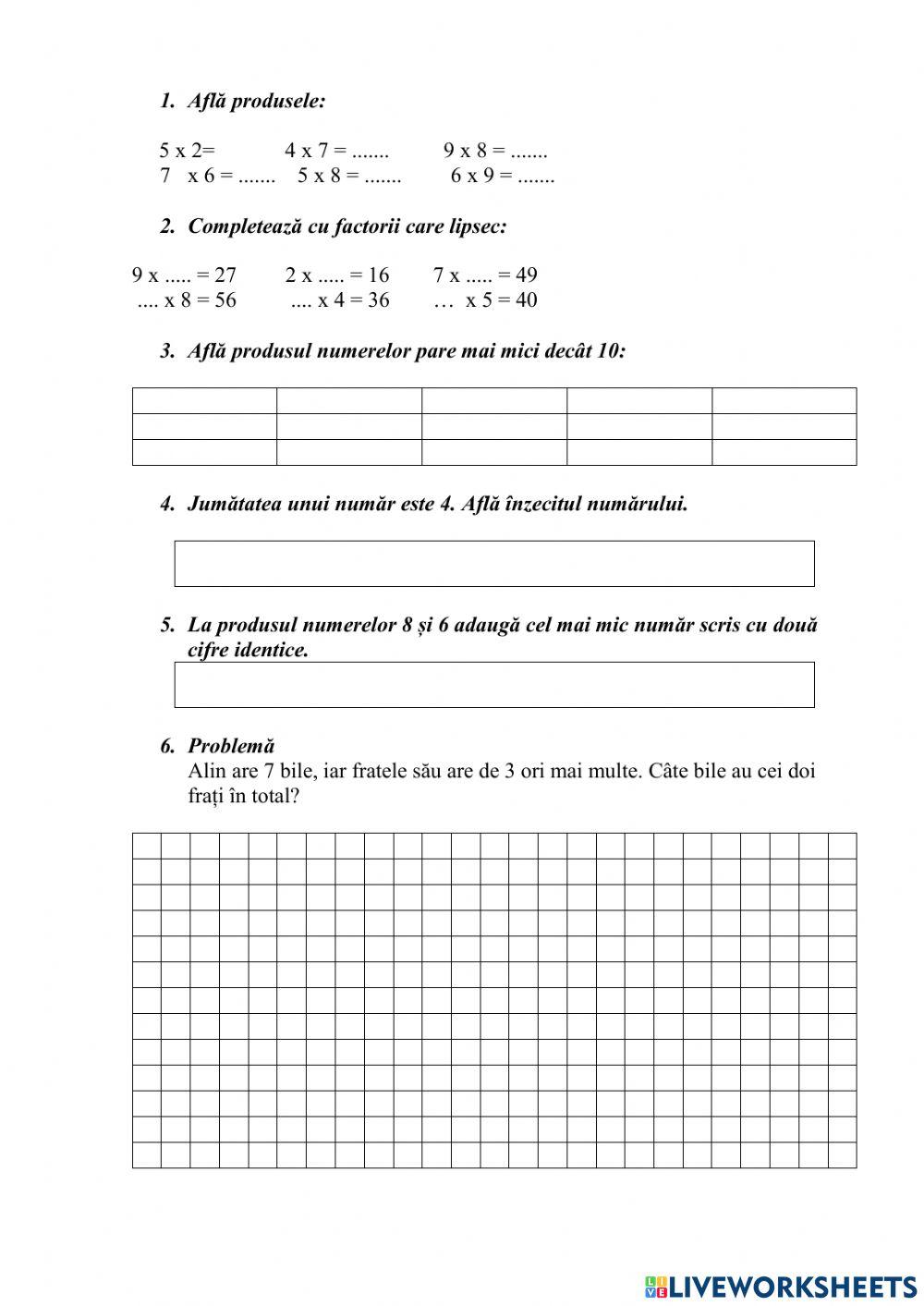 Magia numerelor 0-100 worksheet | Live Worksheets
