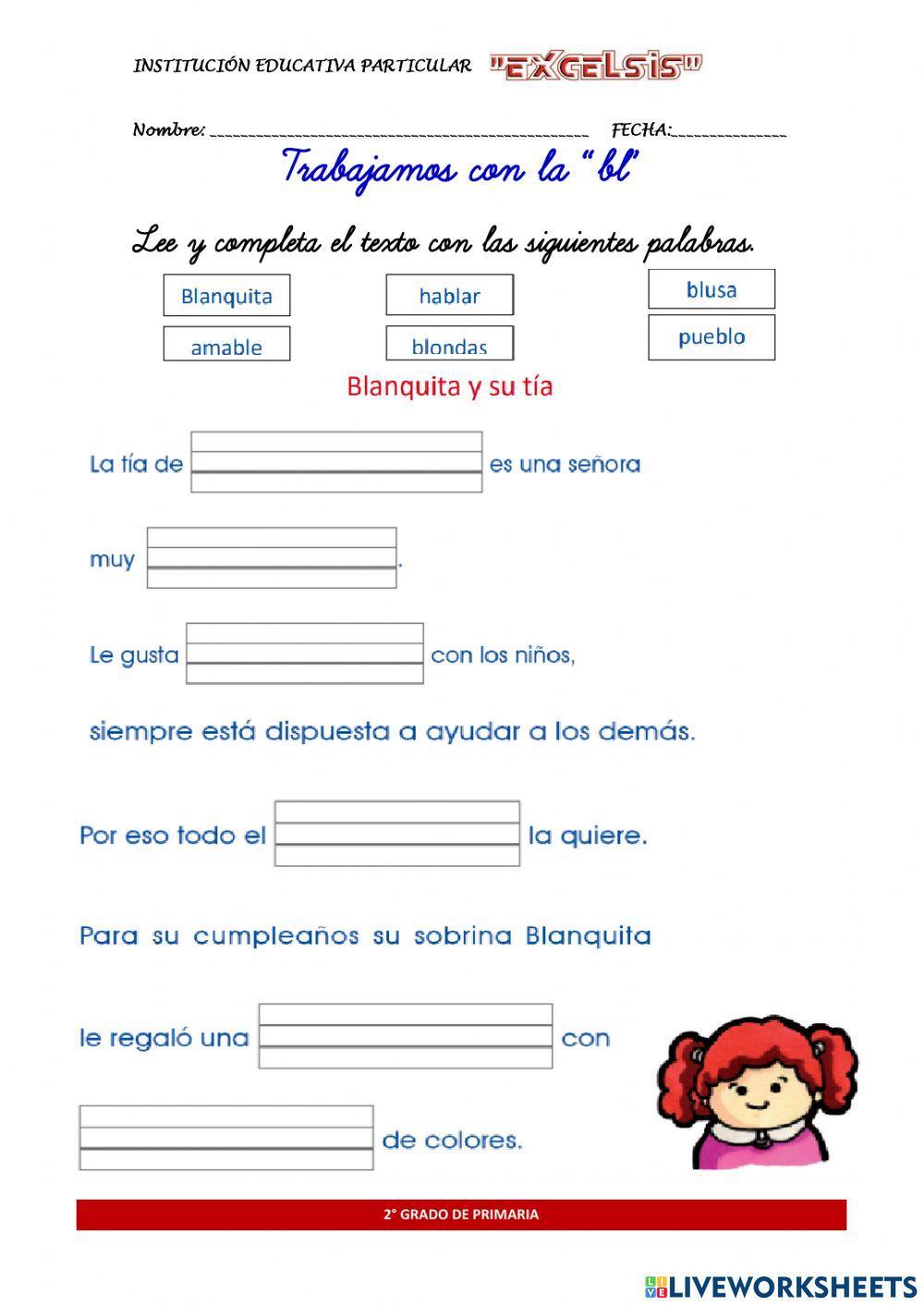 Br bl worksheet | Live Worksheets