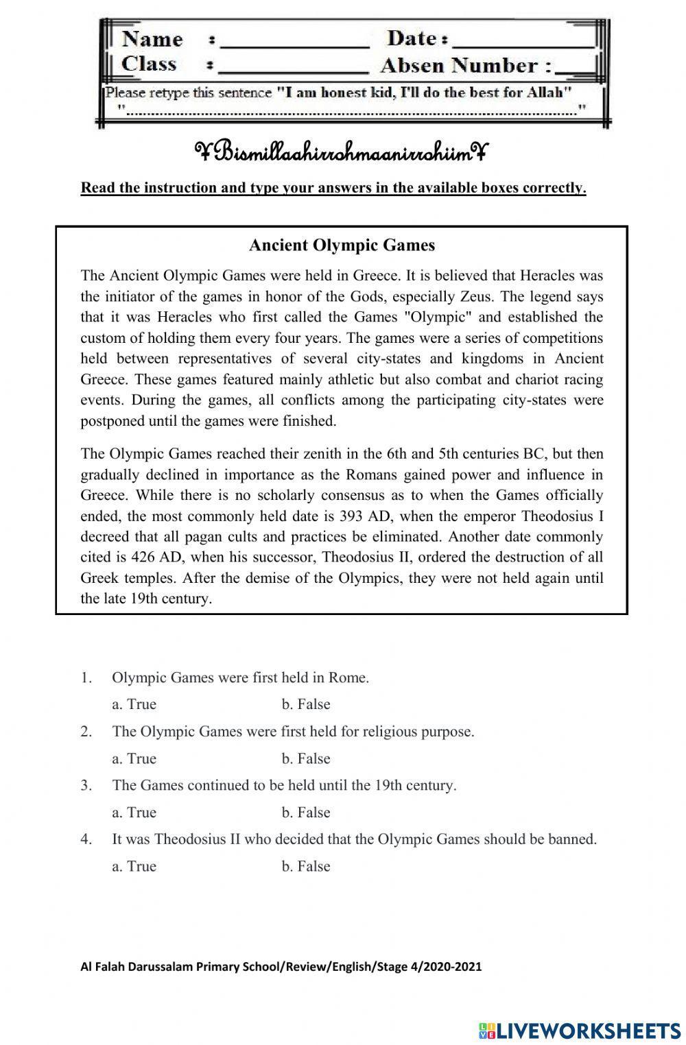 Review English Chapter 6 882051 | Kelas4