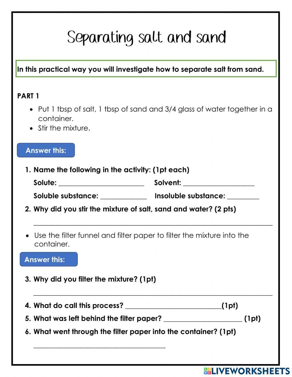 Ms_Lesley | Separating Salt and sand 882250