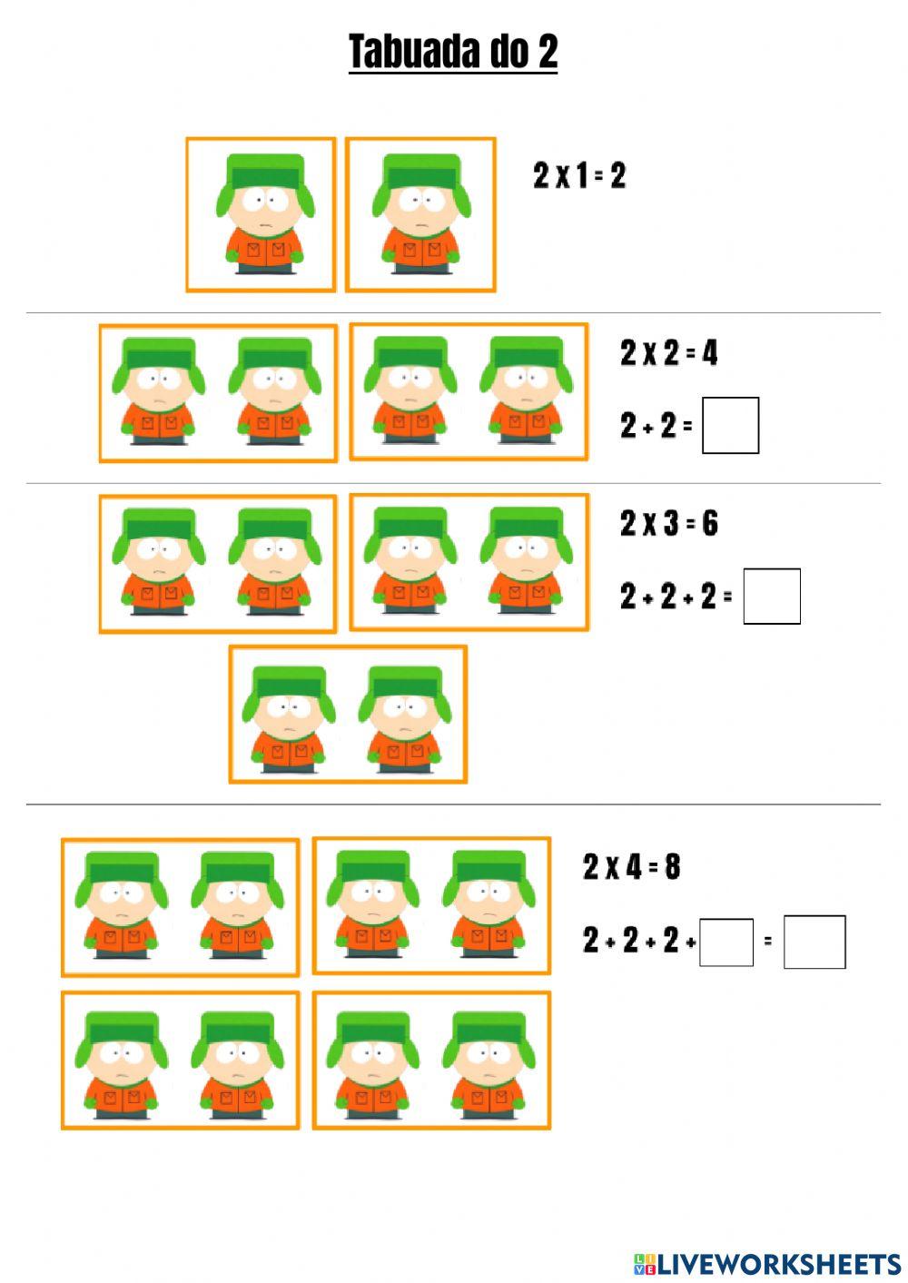 Multiplicação (tabuada do 1 e 2), Baamboozle - Baamboozle🍖 Experimente ...