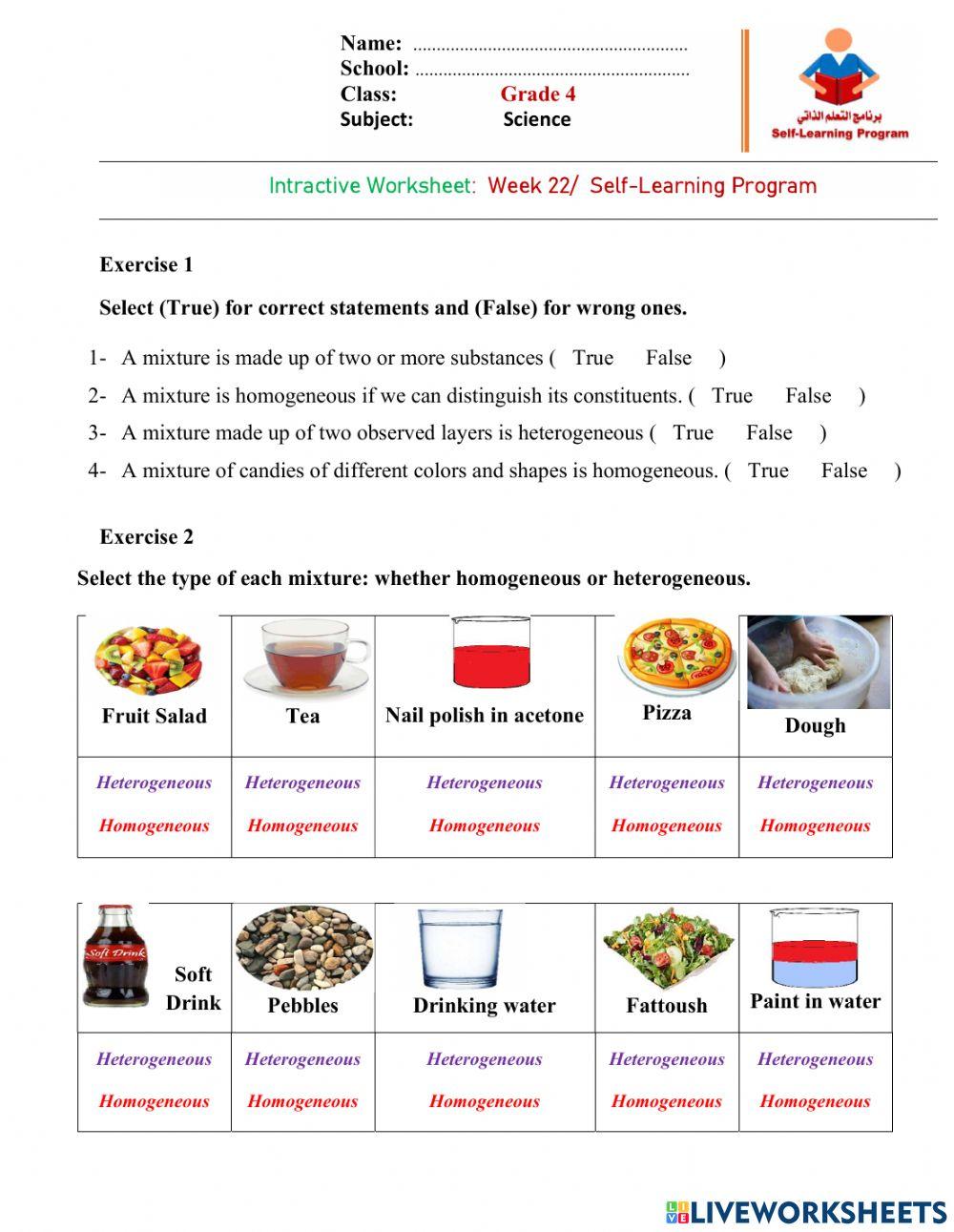W22 G4 D2 Sc Int. WS worksheet | Live Worksheets