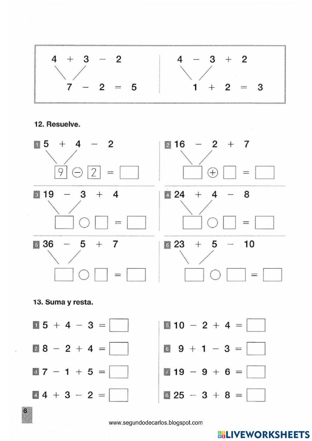 Lección matemáticas exercise | Live Worksheets