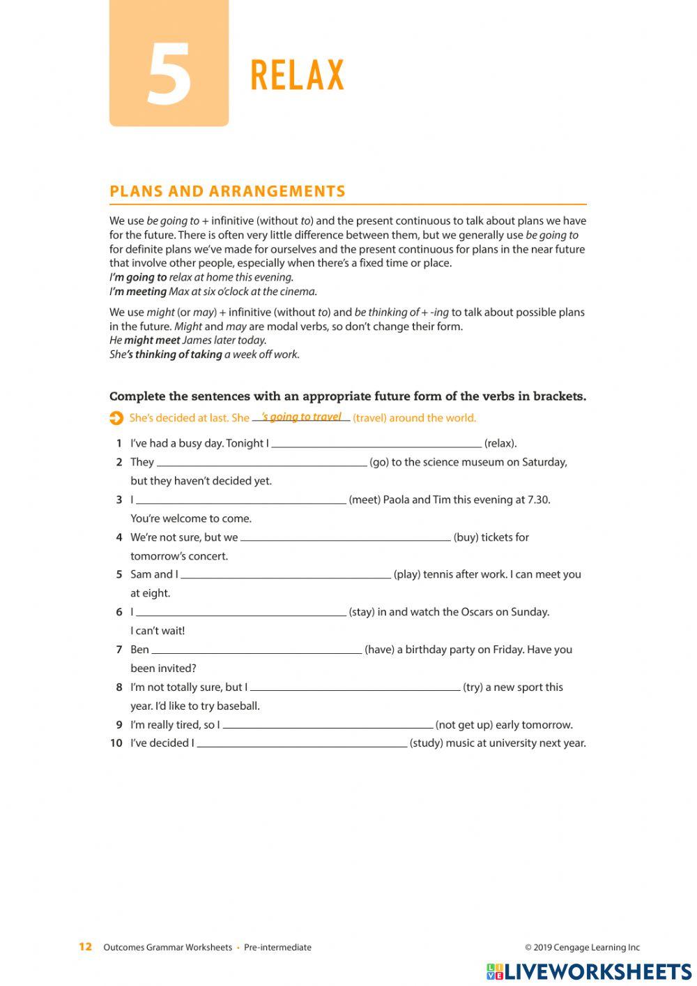 outcomes pre intermediate unit 5 6520045 | ala1105 | Live