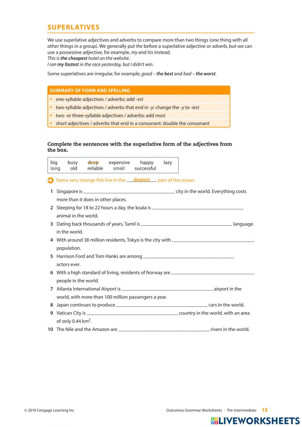 outcomes pre intermediate unit 5 6520045 | ala1105 | Live