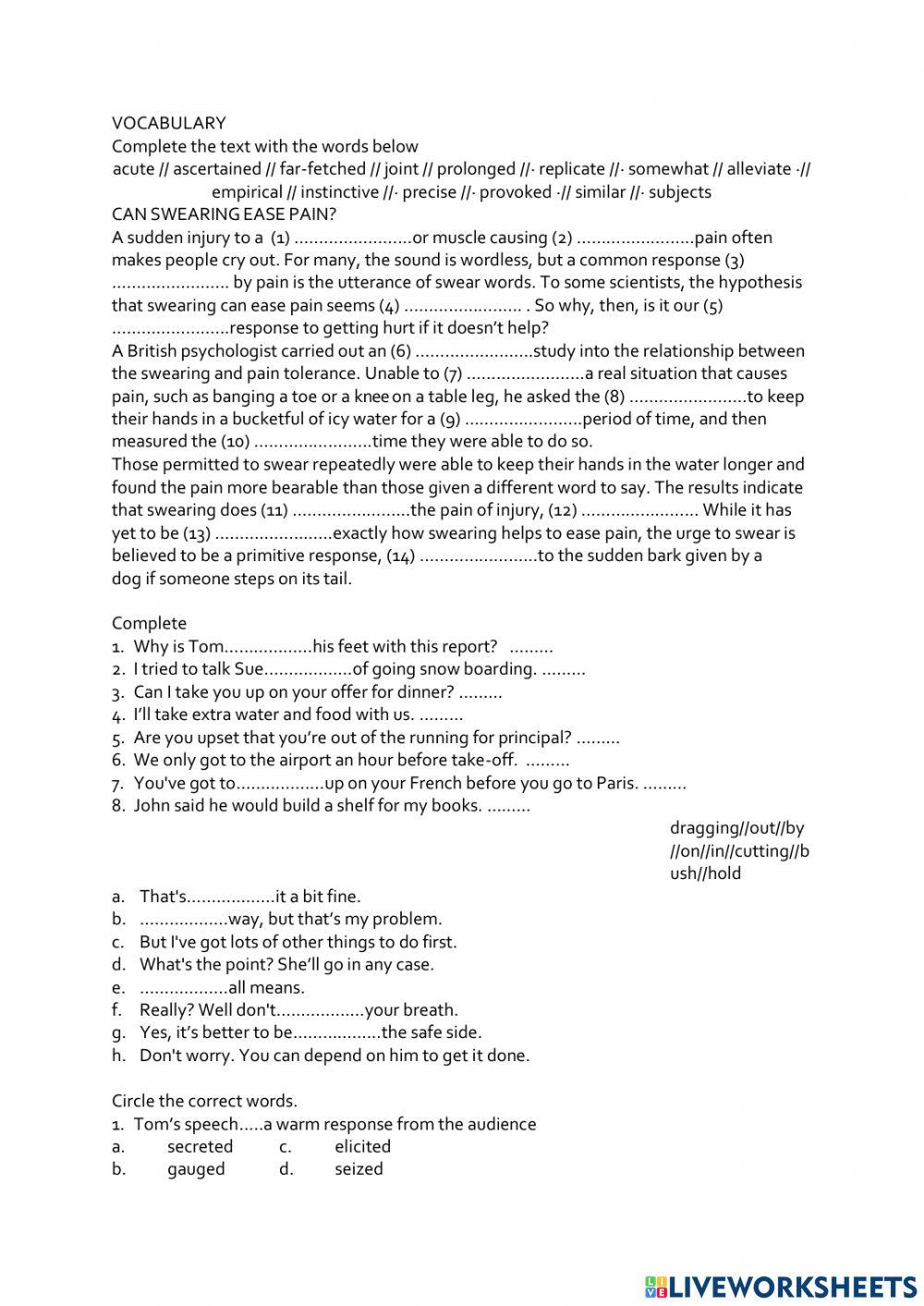 Test 8-9 worksheet | Live Worksheets