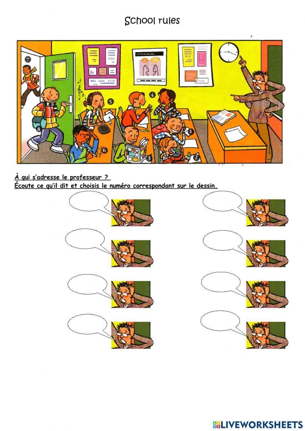 School rules | Sabrina Srey | Live Worksheets