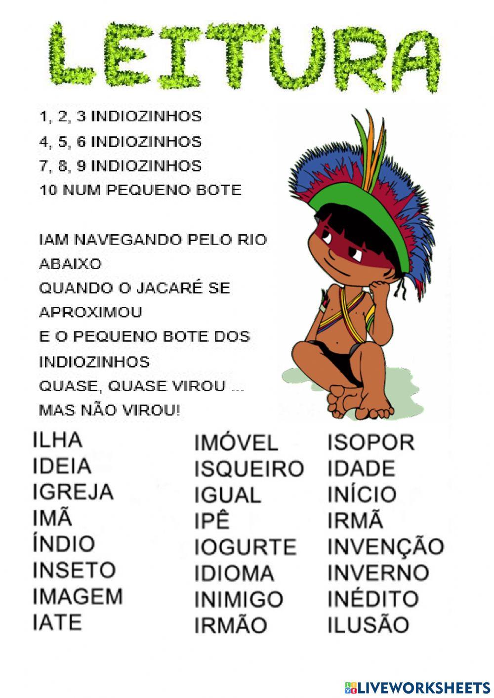 Letra I online practice | Live Worksheets