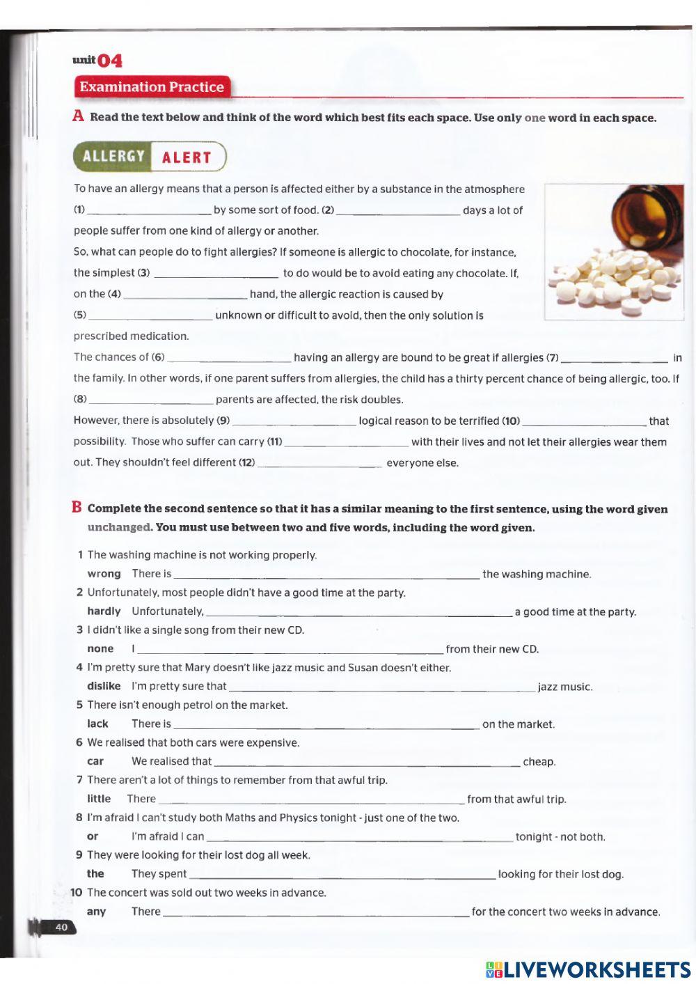 2300131 | Use of English B2 - Unit 4 | starhealerme