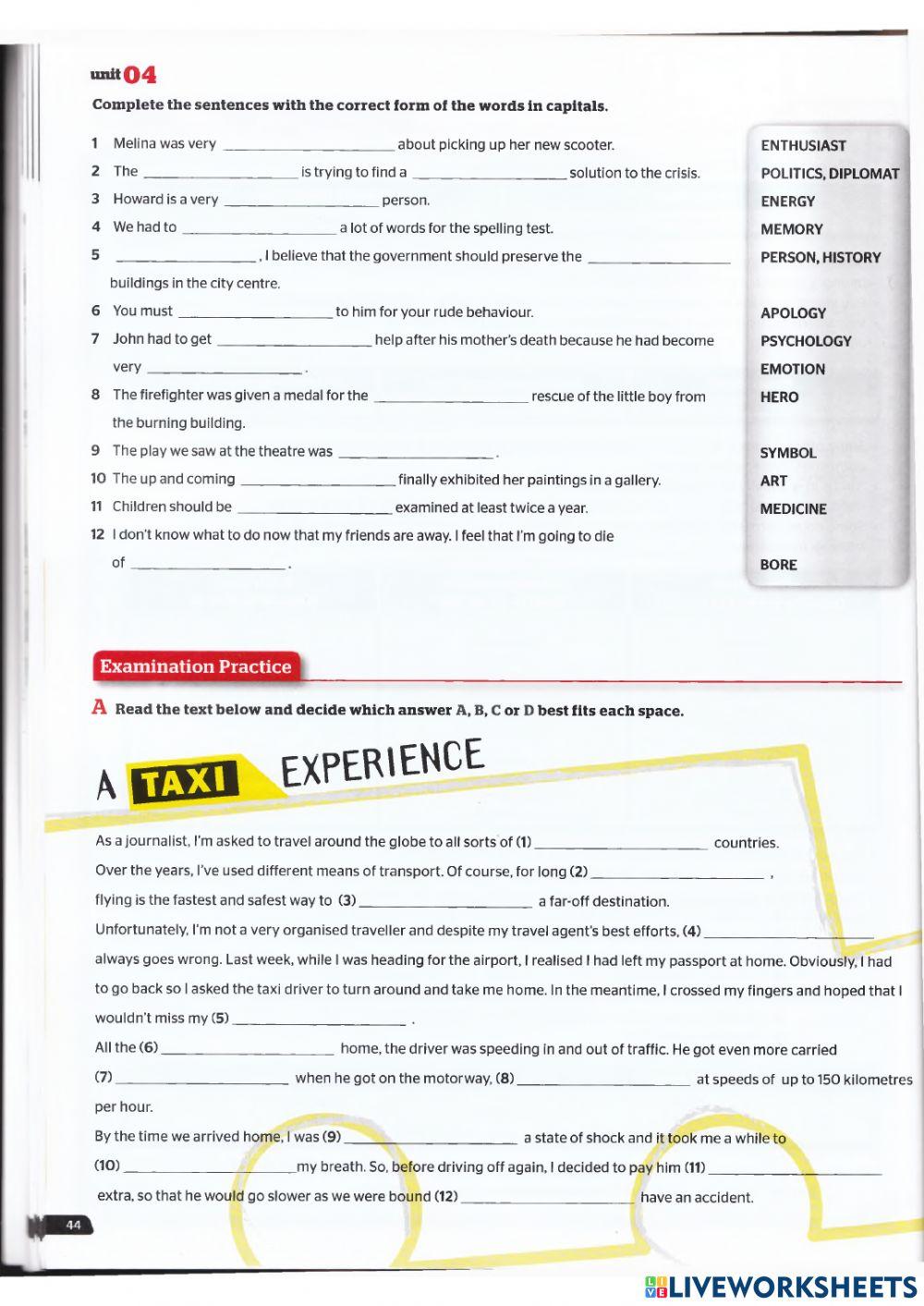 2300131 | Use of English B2 - Unit 4 | starhealerme