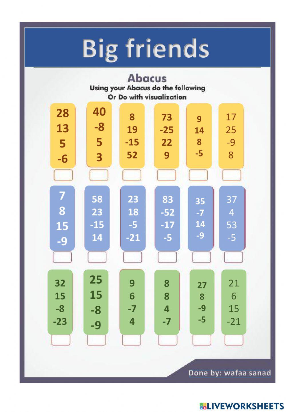 big friends online exercise for | Live Worksheets