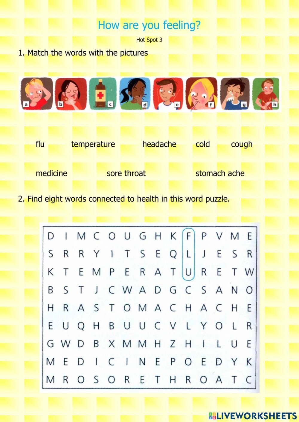 How are you feeling? online exercise | Live Worksheets