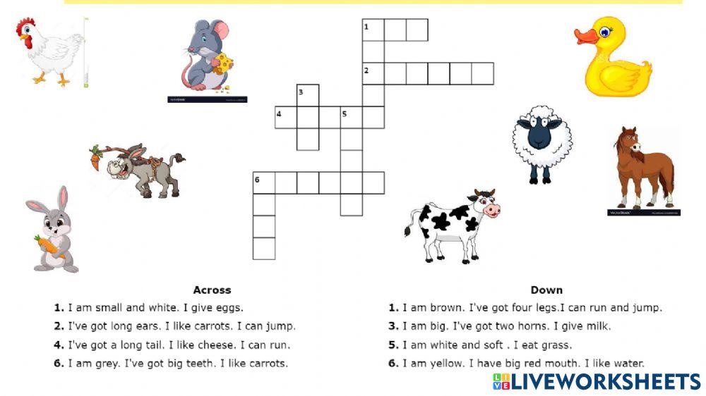 Farm animals | Iryna Prokopenko | Live Worksheets