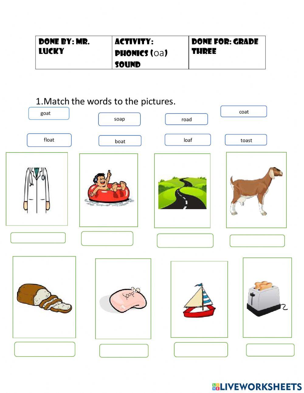 Sound oa | Free Interactive Worksheets | 888717