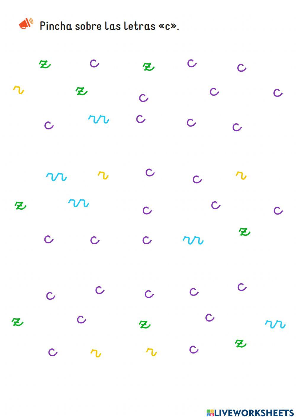 Letra c 1 worksheet | Live Worksheets