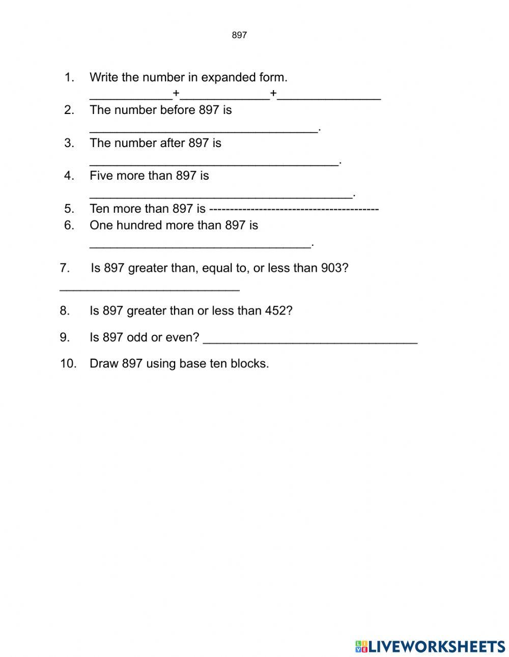 889652 | Number of the Day 897 | Yolanda Kendrick