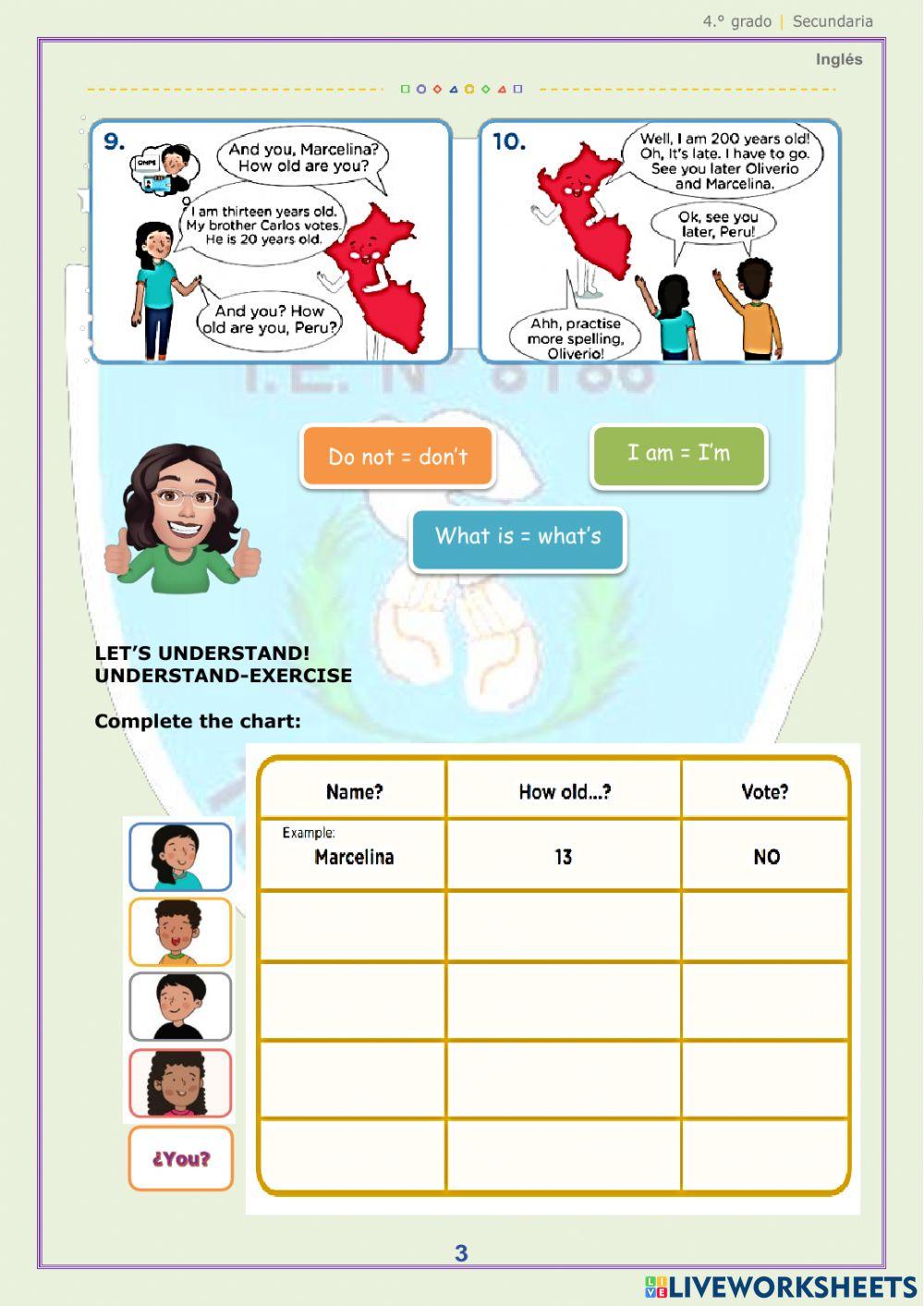 Let’s Exchange … | Free Interactive Worksheets | 4941047