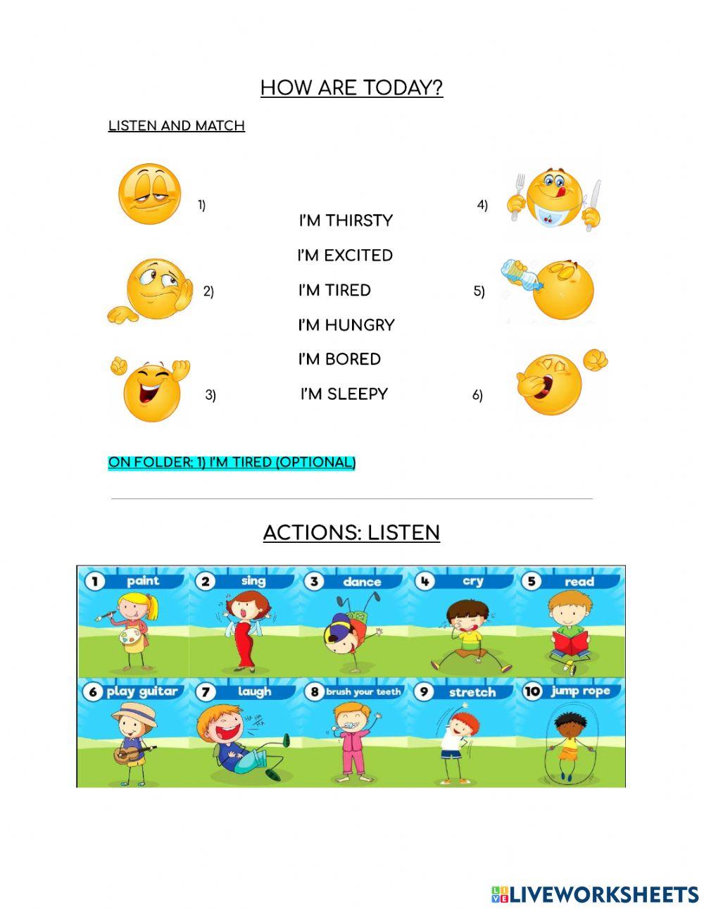 Children level 1 worksheet | Live Worksheets