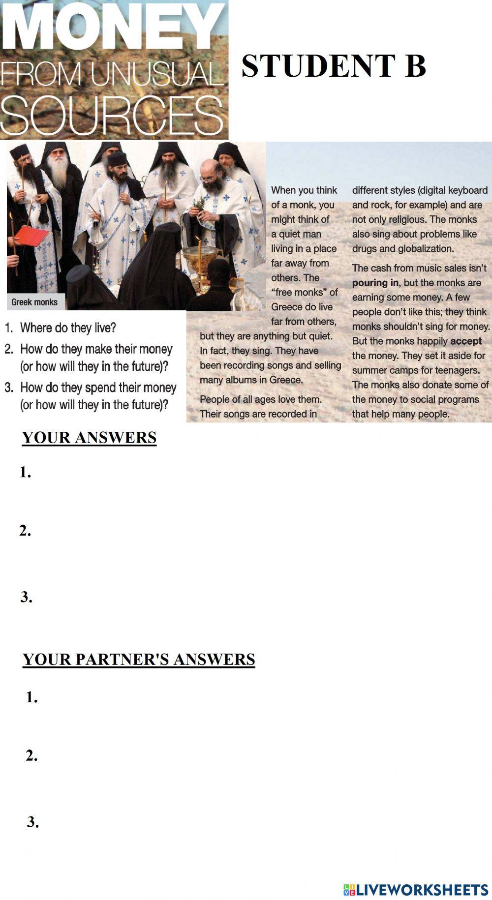 INT04U10LB reading B worksheet | Live Worksheets