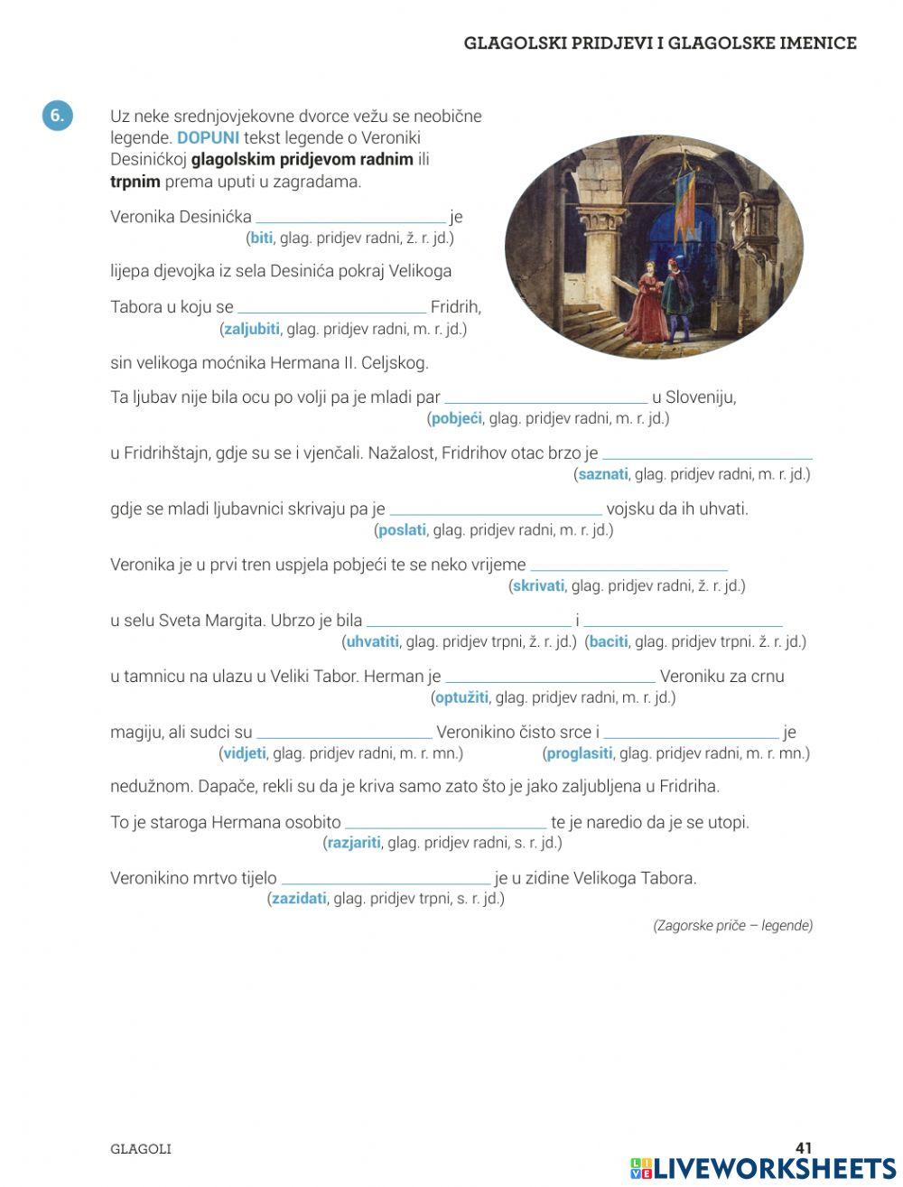 Glagolski pridj… | Free Interactive Worksheets | 6524209