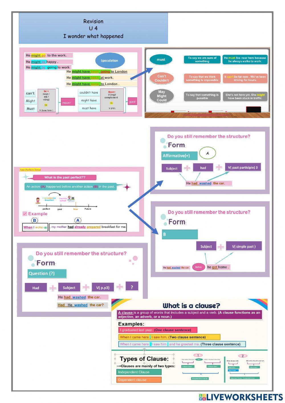 Grammar u 3 interactive worksheet | Live Worksheets