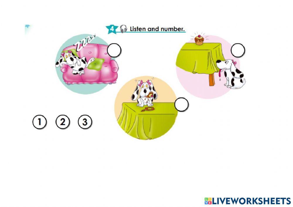 Listening exercise online exercise for 3 | Live Worksheets