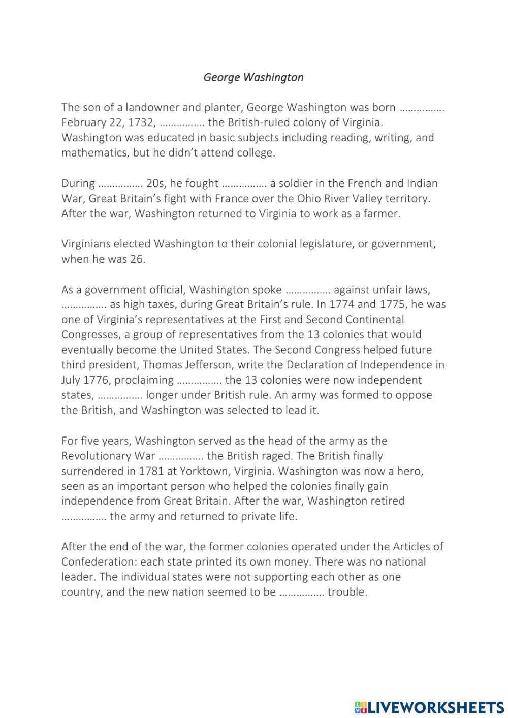 George Washington 892320 | sabinamoscatelli | Live