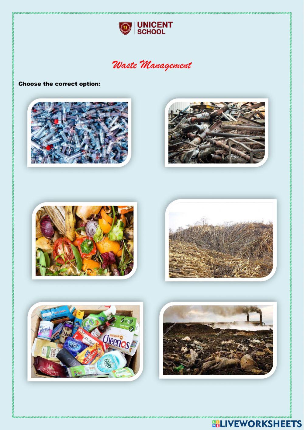 892801 | Waste management | umadhuri | LiveWorksheets