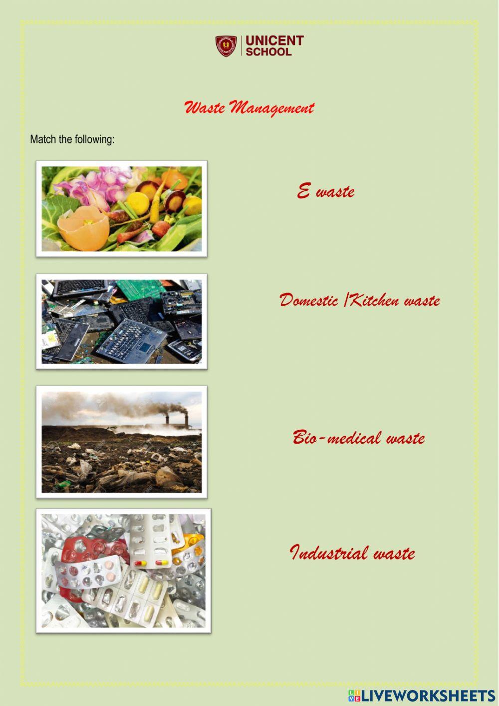 892890 | Waste management | umadhuri | LiveWorksheets