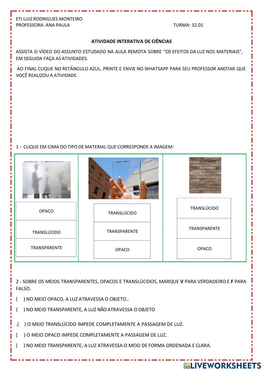 Objetos Transparentes Translucidos E Opacos Transparente,