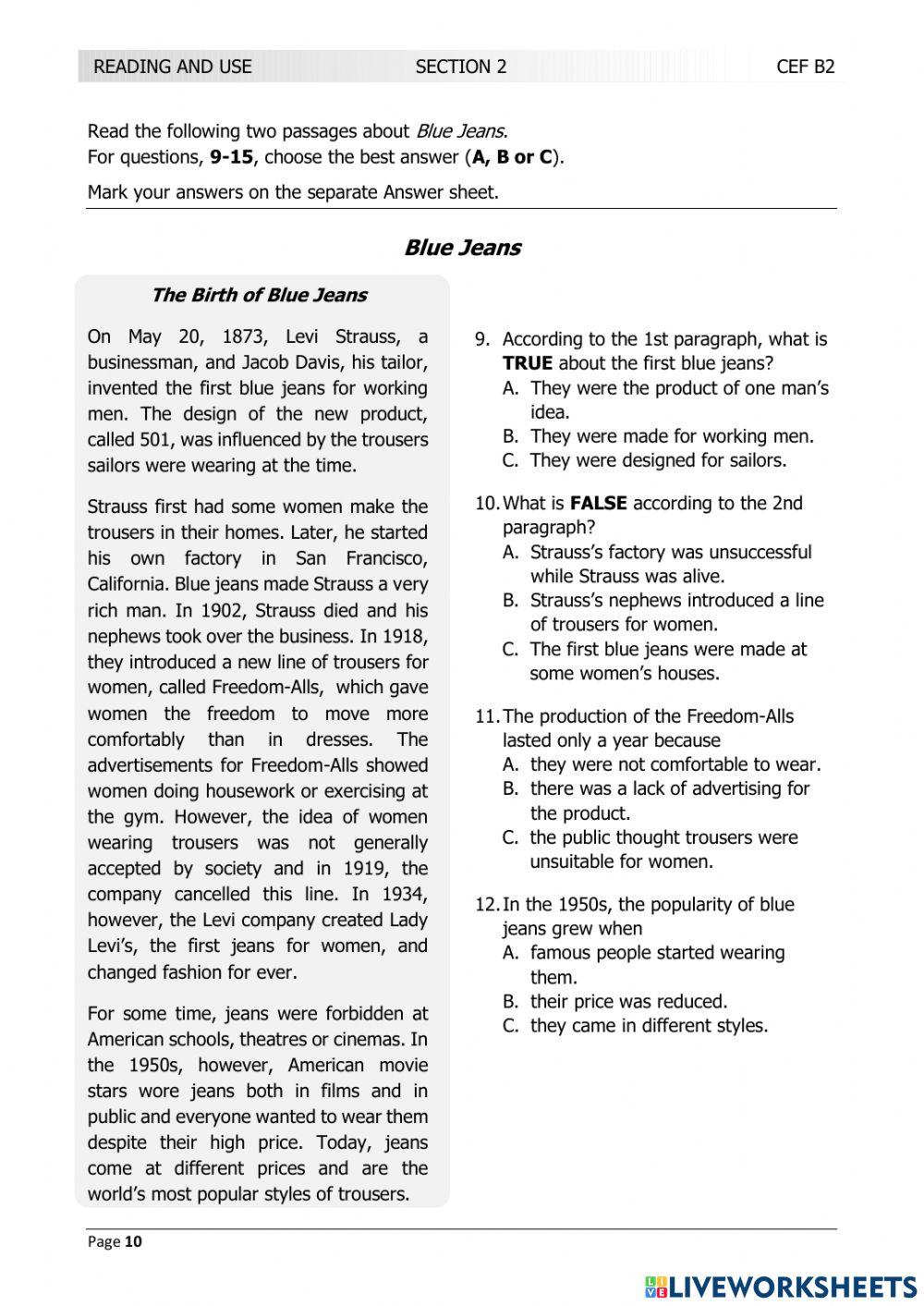 LRN B2 JANUARY PART 2 worksheet | Live Worksheets