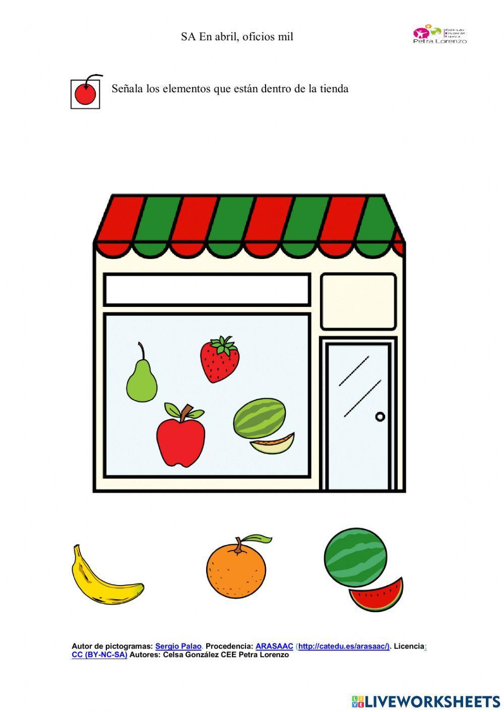 Dentro y fuera interactive worksheet | Live Worksheets