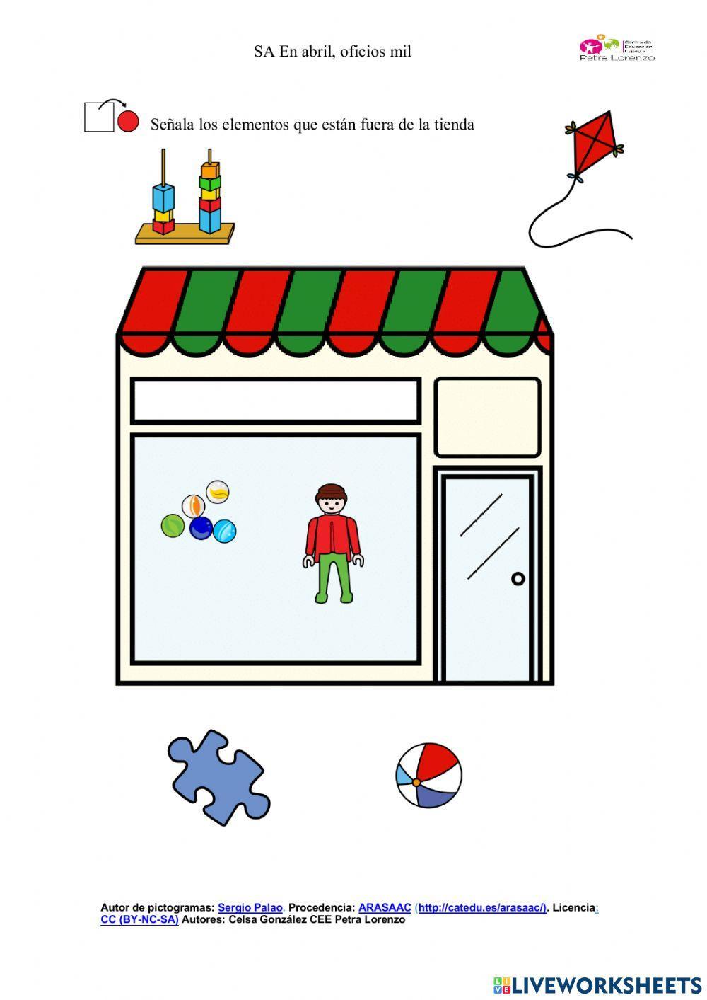 Dentro y fuera interactive worksheet | Live Worksheets