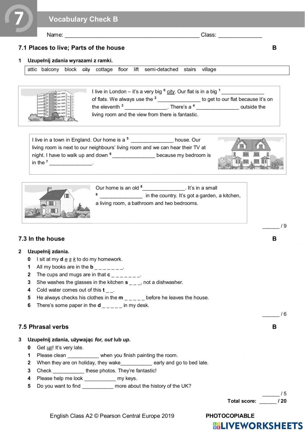 English Class A… | Free Interactive Worksheets | 4944934