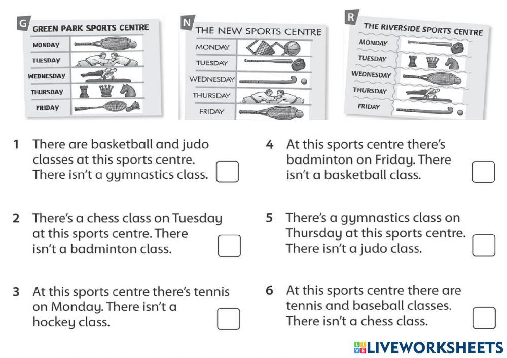Sports reading | Free Interactive Worksheets | 962469