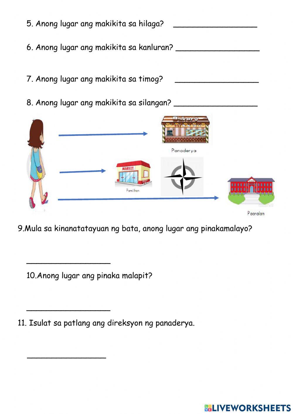 Mga Pangunahing Direksyon Worksheet Live Worksheets, 56% OFF Mga Pangunahing Direksyon Worksheet Live Worksheets, 56% OFF
