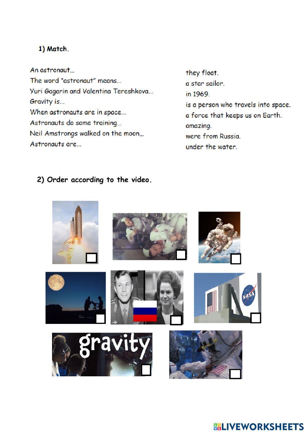 Listening: Astr… | Free Interactive Worksheets | 963015