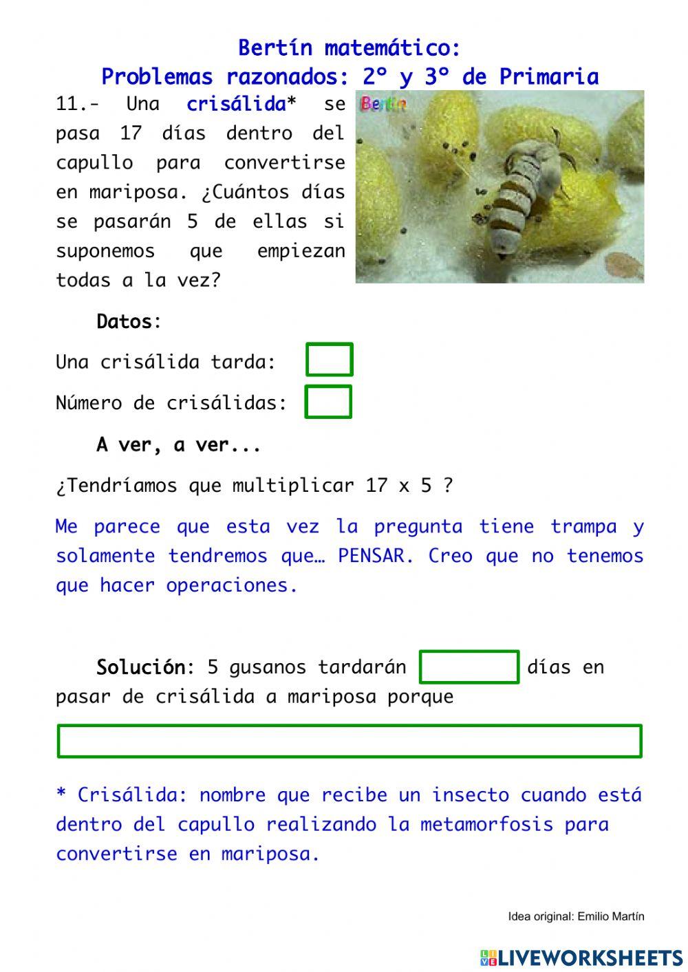 11- Problemas razonados de multiplicaciones worksheet | Live Worksheets