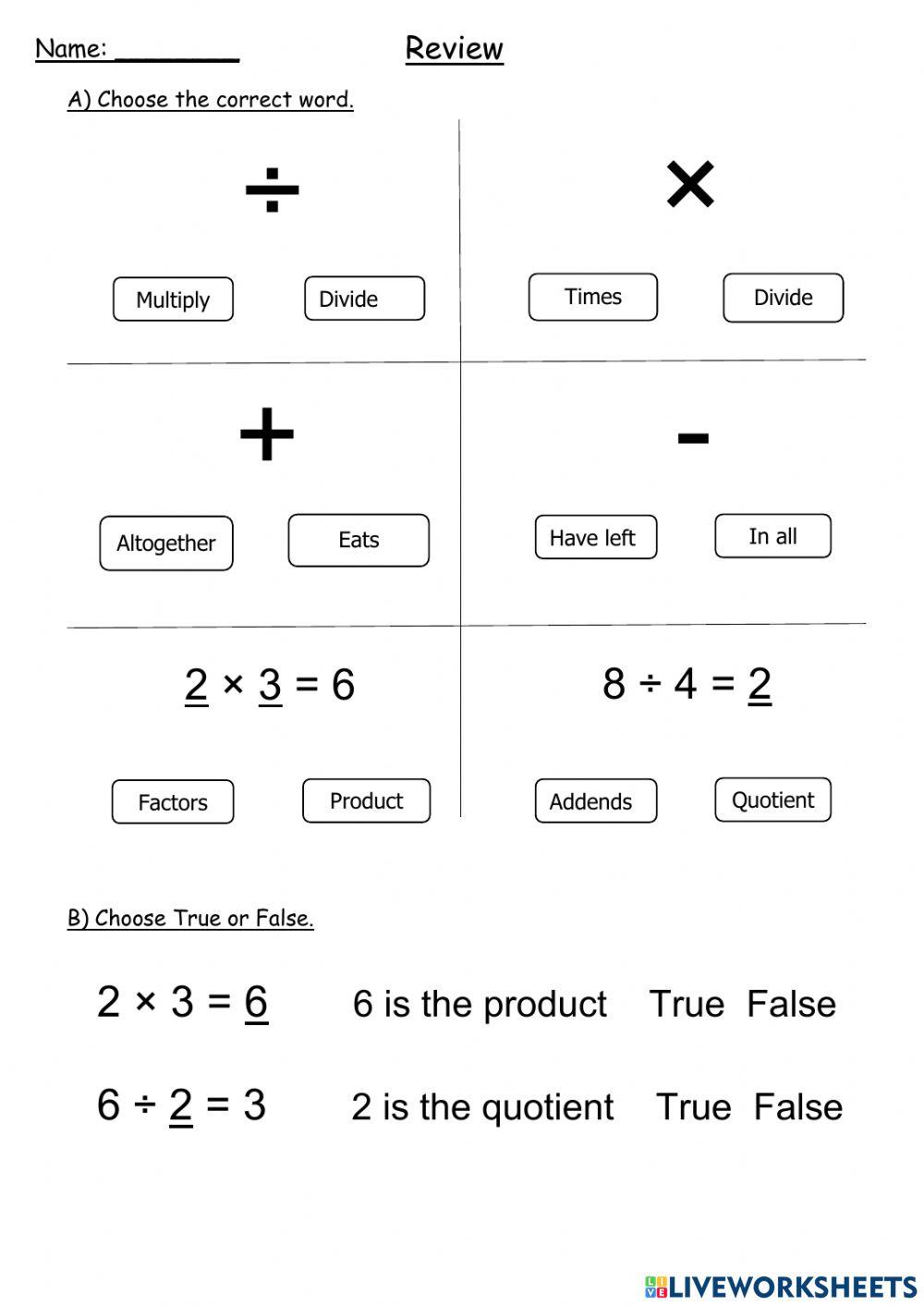 G2 Review2 worksheet | Live Worksheets