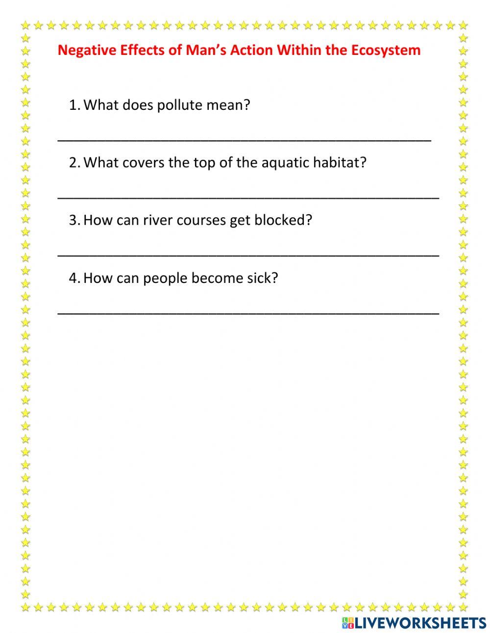 Ecosystem online exercise for | Live Worksheets