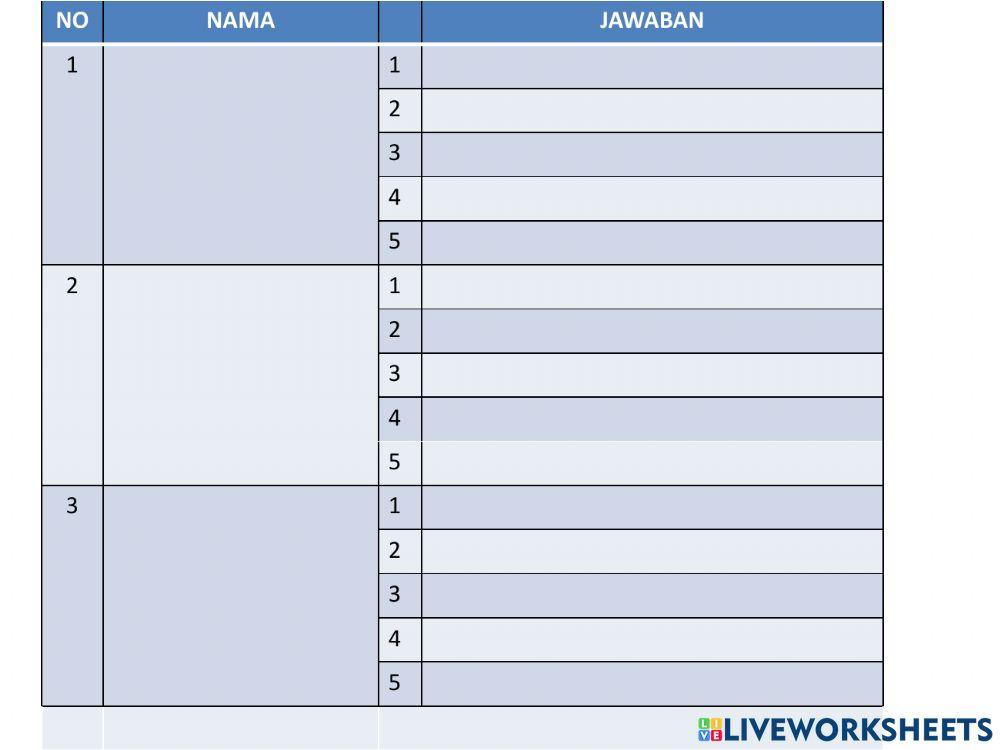 Tema 9 ST1 Pbl 3 worksheet | Live Worksheets