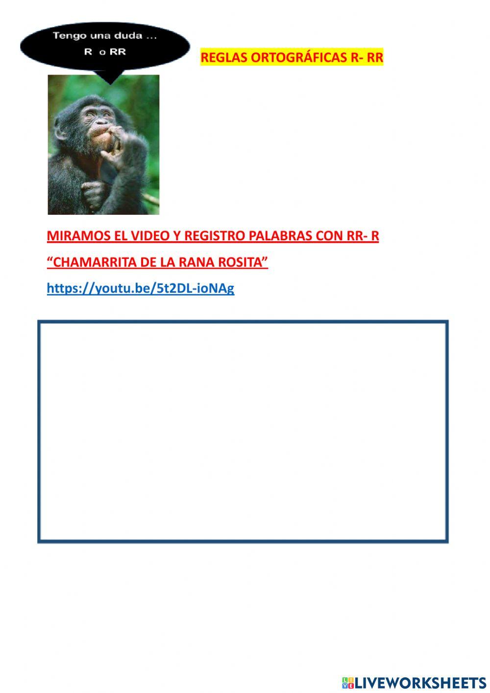 R o rr online activity | Live Worksheets