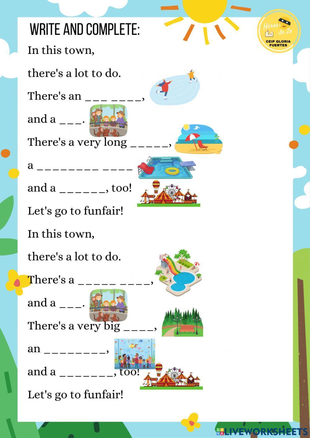 On holiday | Free Interactive Worksheets | 988454