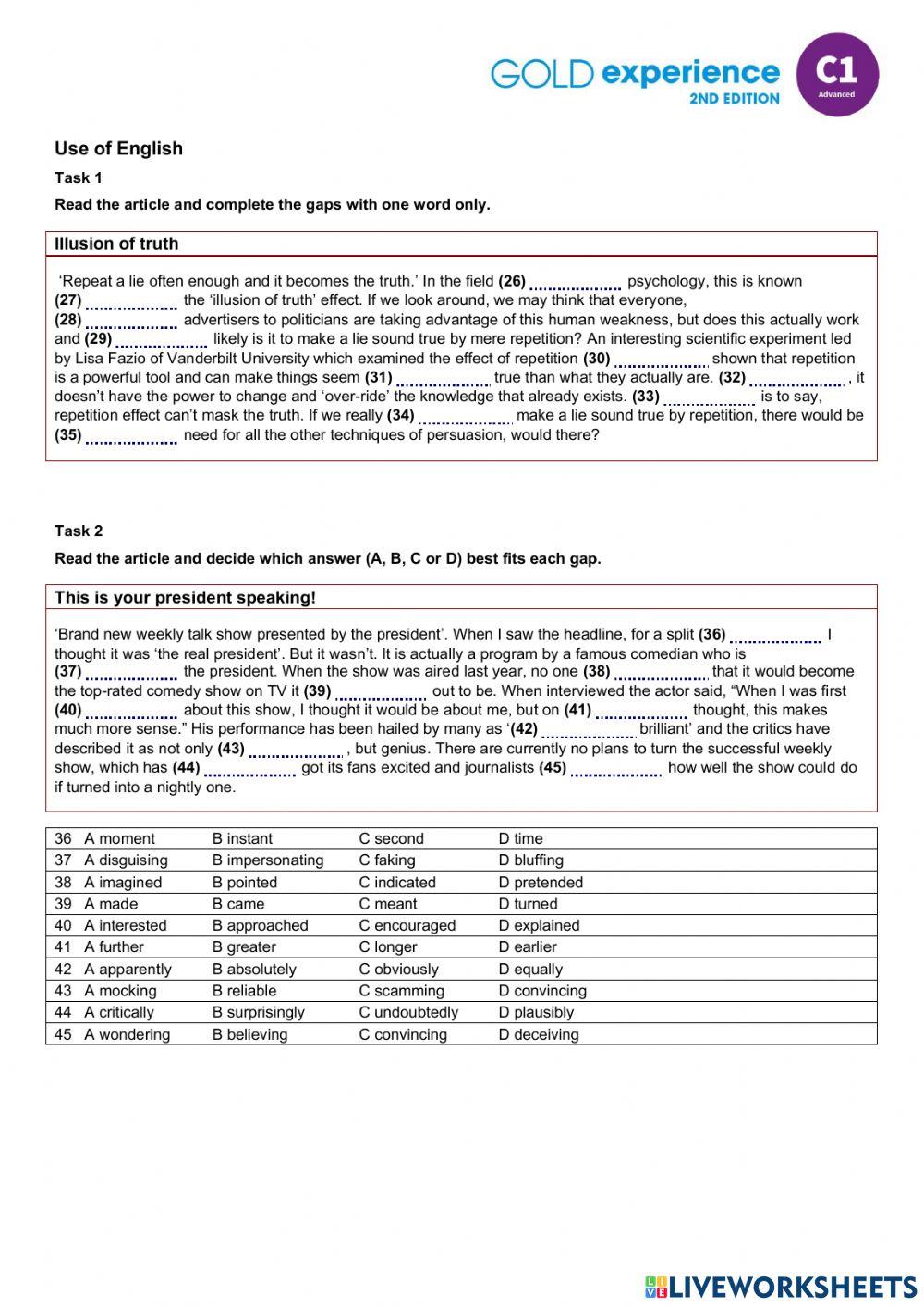 6583082 | GE C1 Test Unit 6 Lang | ingles_cae