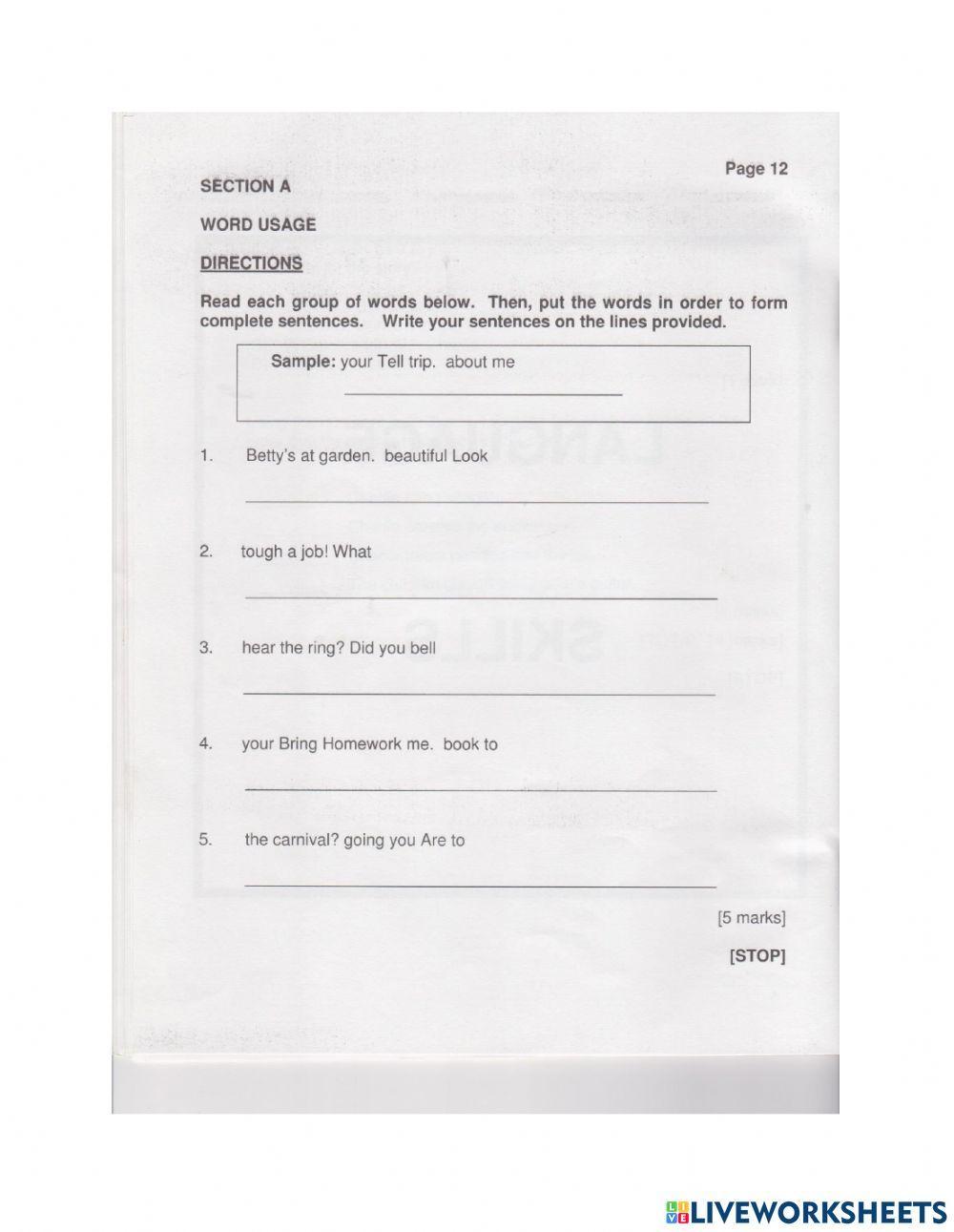 989045 | GLAT Language Skills 2009 | MsThompson