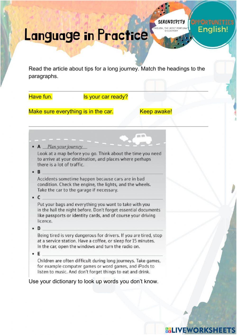 Unit 2c, Homework, Elementary Worksheet | Live Worksheets