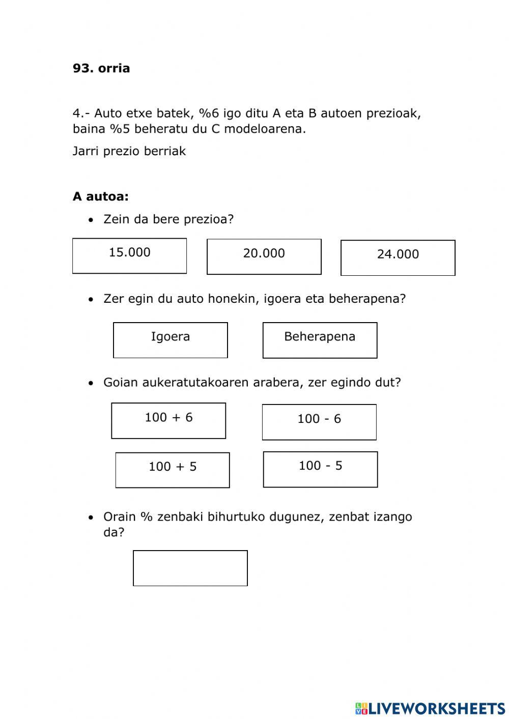 Matematika | Free Interactive Worksheets | 989353