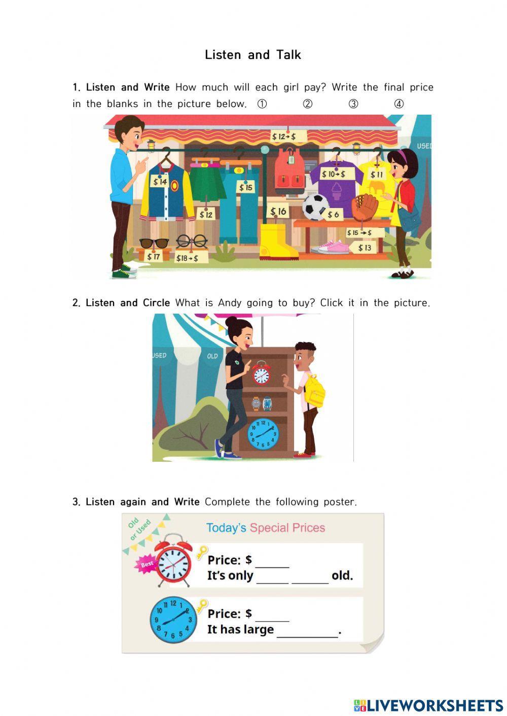 6 online activity for Grade 2 | Live Worksheets
